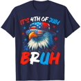 Bruh 4Th Of July Boys S Fourth Of July Bald Eagle T-Shirt - Walmart.com