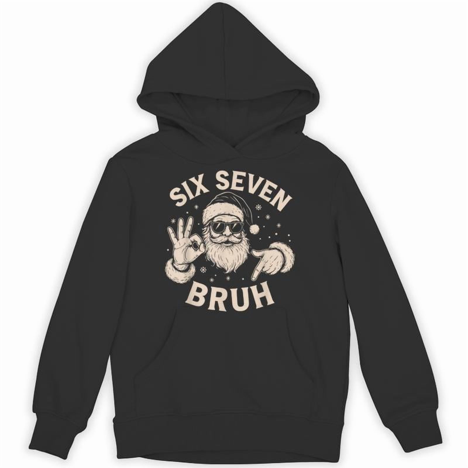 Bruh 67 Christmas Santa Six Seven Funny 6 7 Boys Christmas Pajamas ...