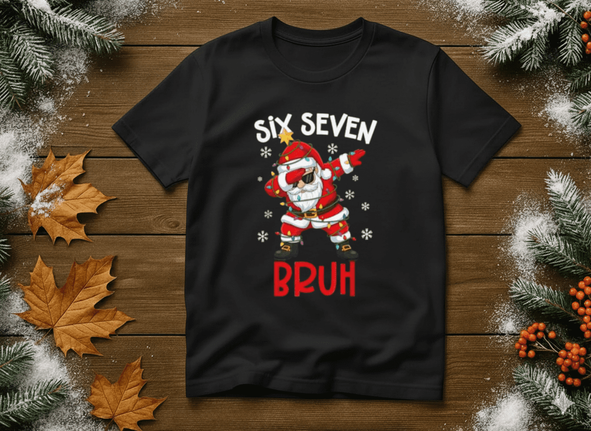 Bruh 67 Meme Funny Gen Alpha Christmas Holiday Humor Unisex T-Shirt, up ...