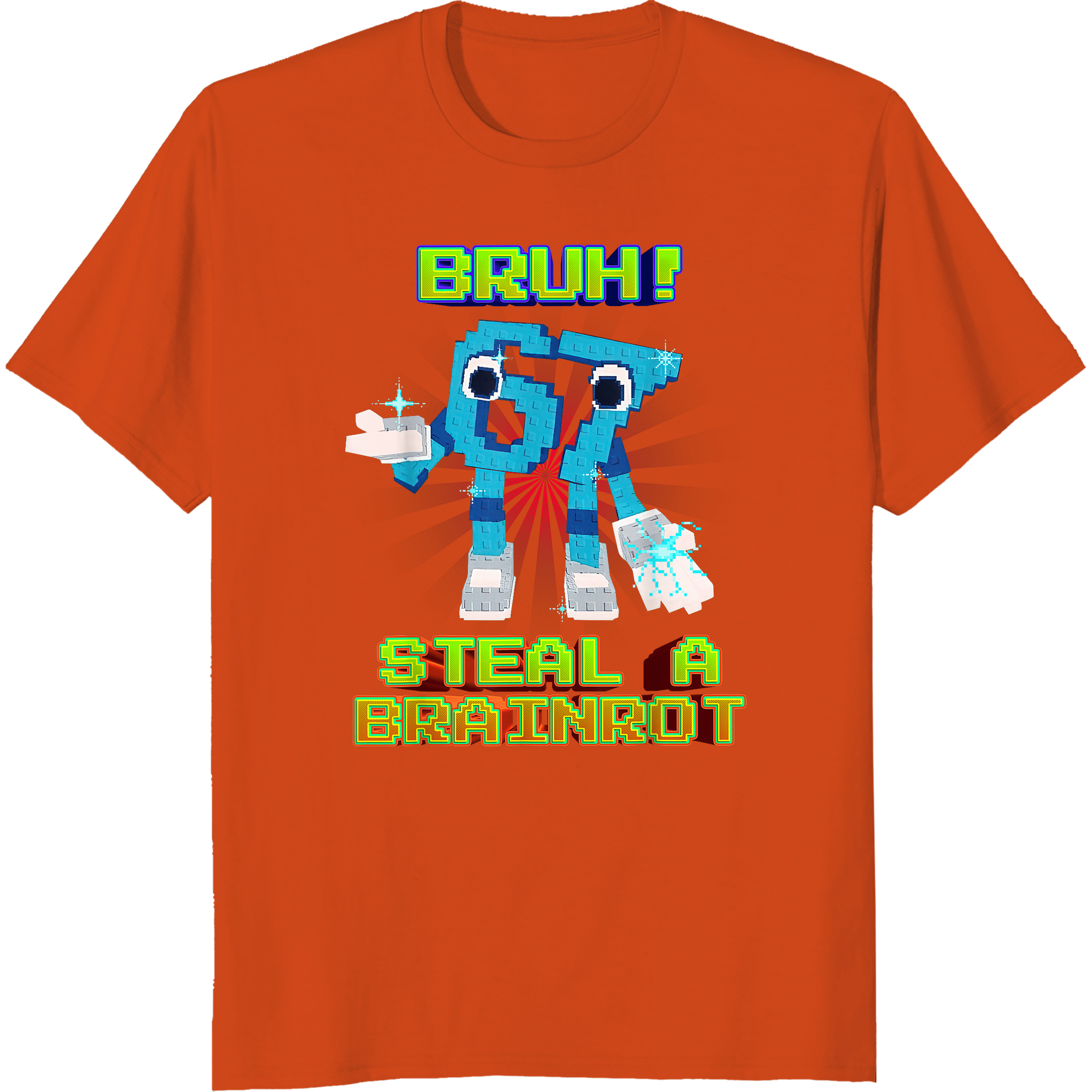 Bruh 67 Six Seven 6-7 Funny Brainrot Steal A Brainrot Tshirt ,Full Sizes S-5XL - Walmart.com