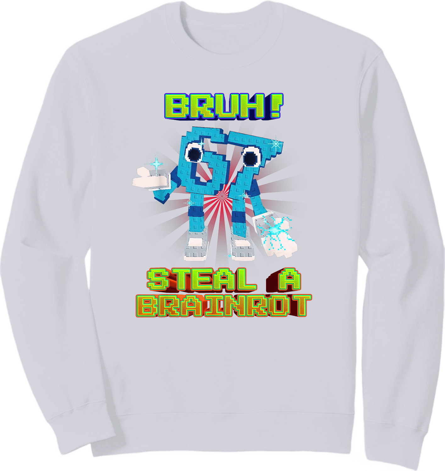 Bruh 67 Six Seven 6-7 Funny Brainrot Steal A Brainrot Unisex SweatShirt ...