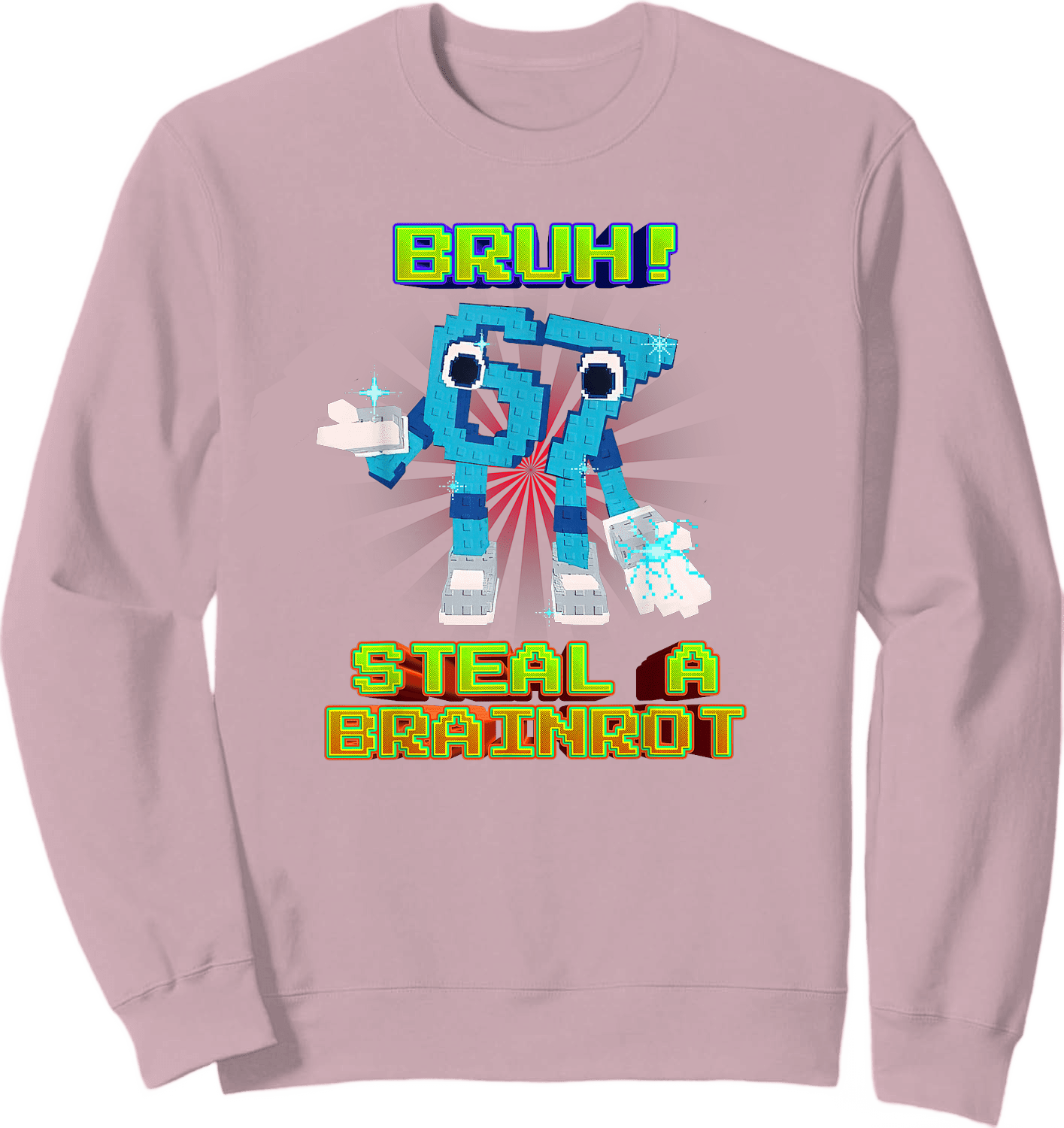 Bruh 67 Six Seven 6-7 Funny Brainrot Steal A Brainrot Unisex SweatShirt ...