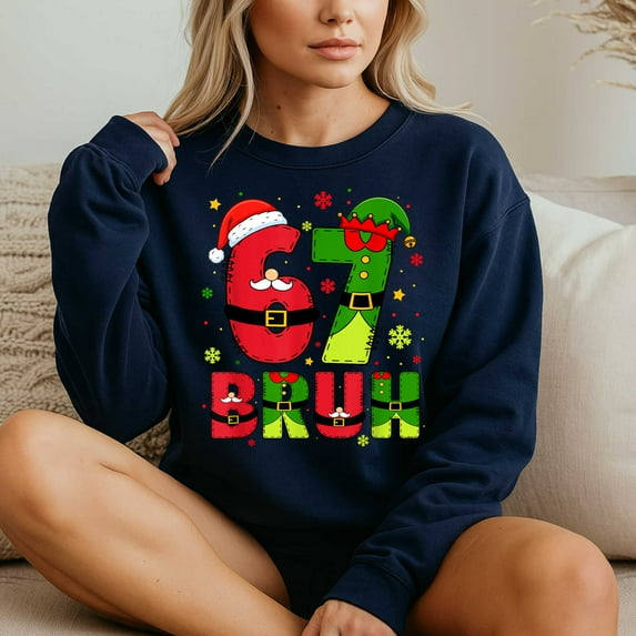 Bruh 67 Six Seven 6 7 Meme – T-Shirt, Hoodie & Sweatshirt – Funny ...