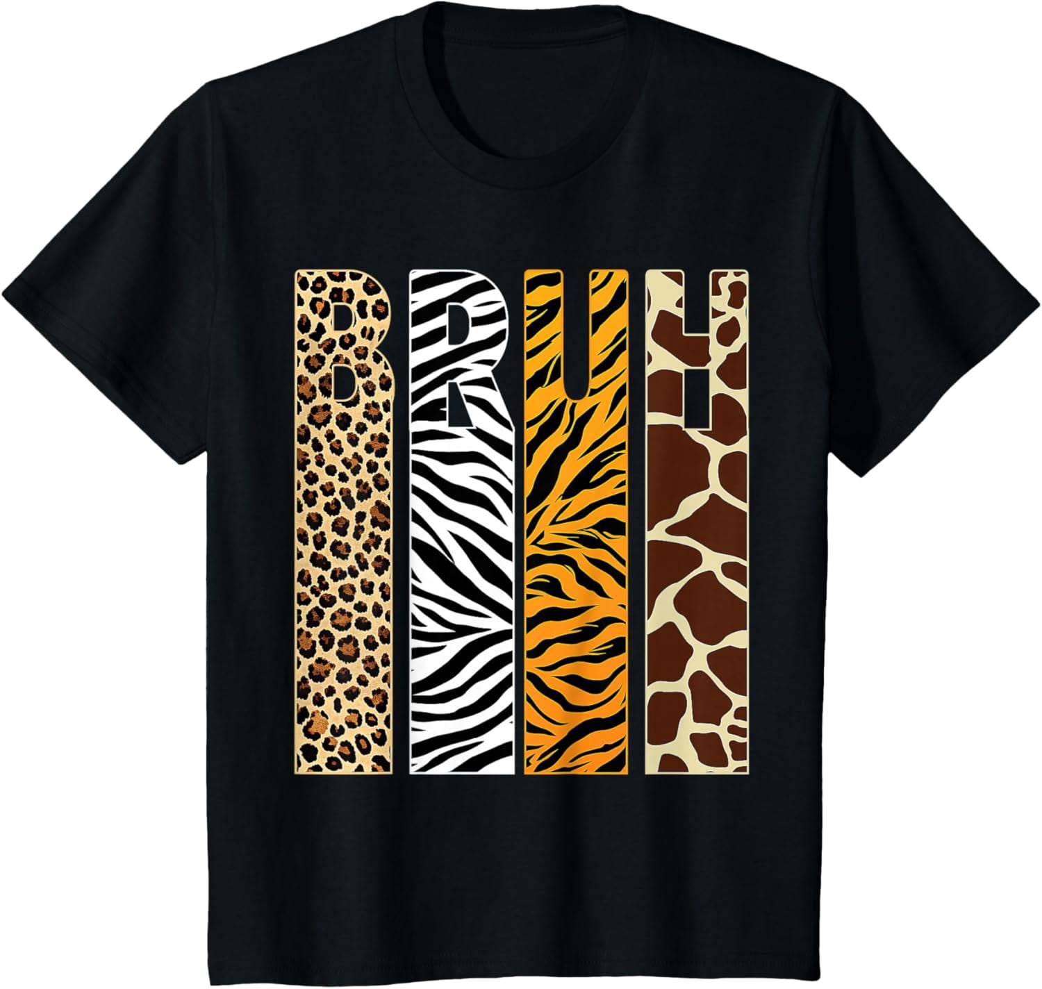 Bruh Boys Animal Print Clothes Kids Zoo Toddler T-Shirt - Walmart.com