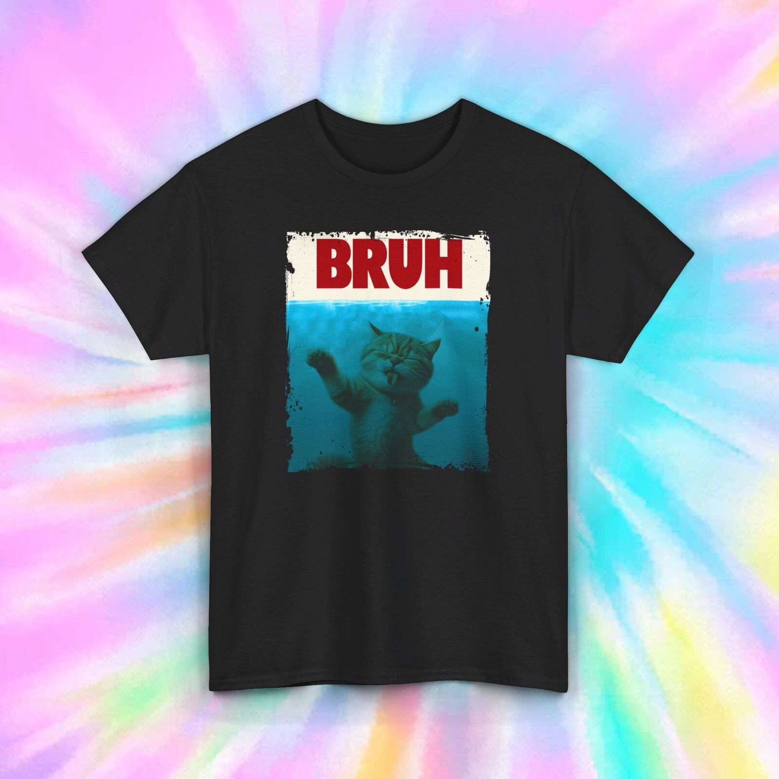 Bruh Cat Meme T-Shirt | Funny Cat Graphic Tee | Internet Meme Humor | S ...