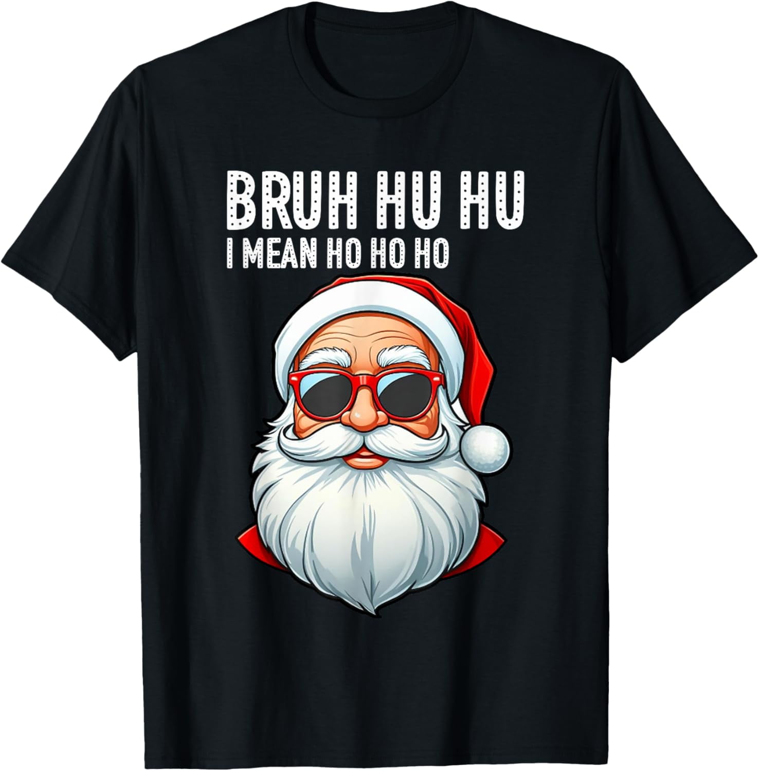 Bruh Christmas Shirt for Teen Boys Funny Santa Bruh T-Shirt - Walmart.com