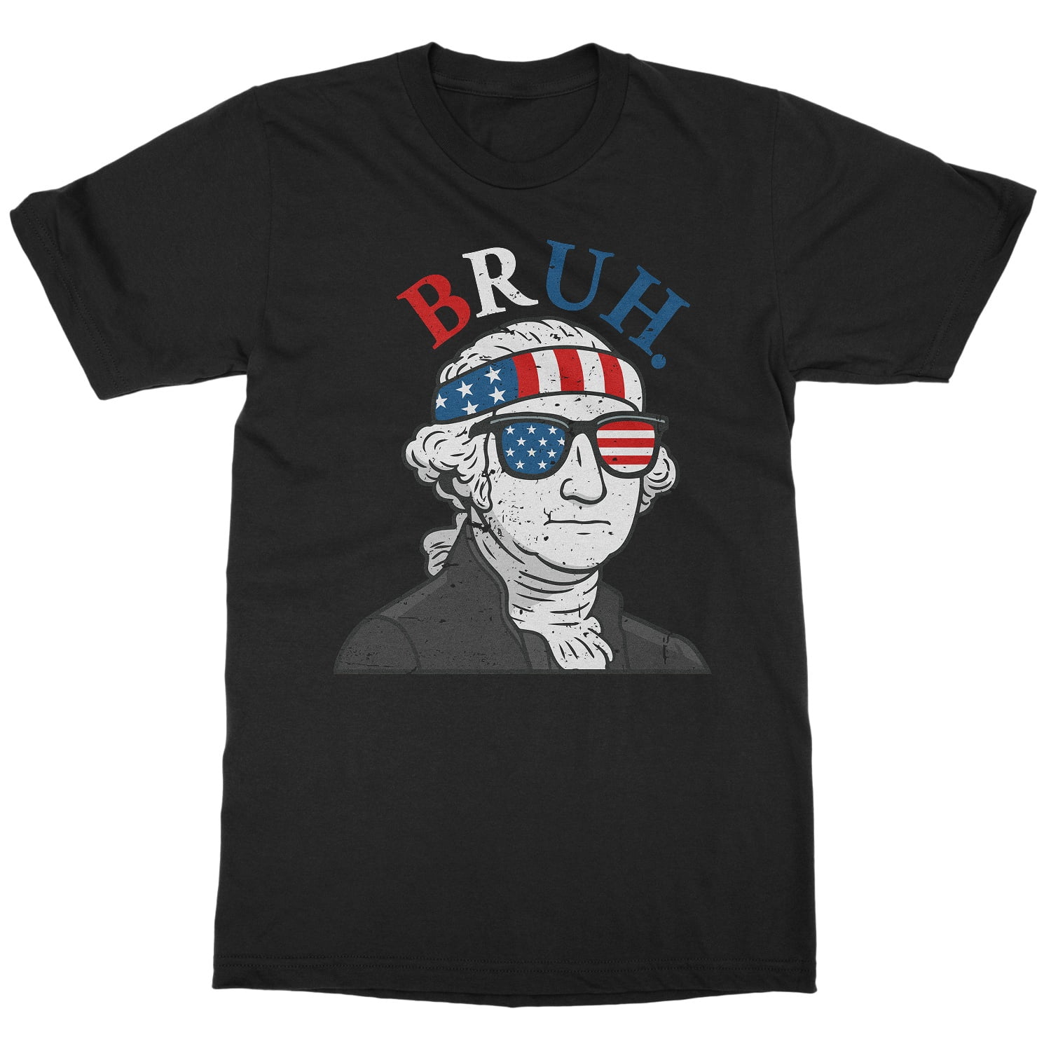 Bruh Cool George Washington - Funny 4th of July Unisex T-Shirt (Black ...