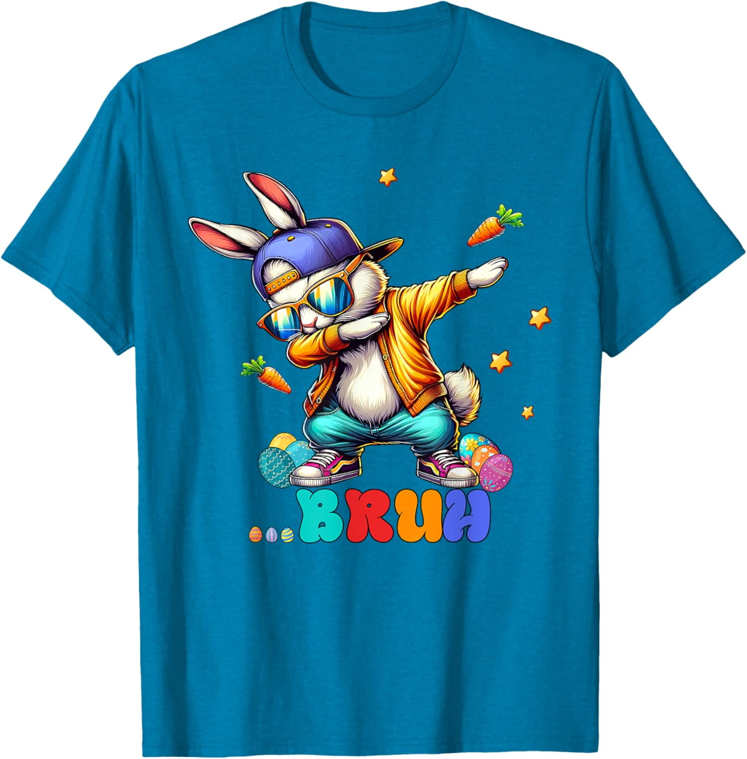 Bruh Dab Bunny - Funny Easter Day Design with Eggs and Rizz Rabbit ...