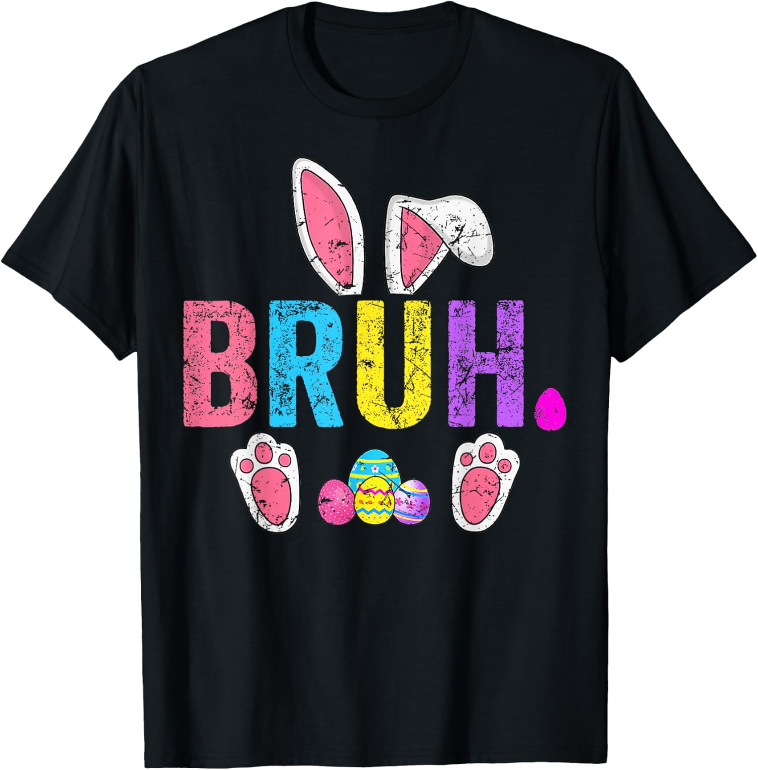 Bruh Easter Bunny Christian - Funny Easter Eggs & Cute Bunny Humor for ...
