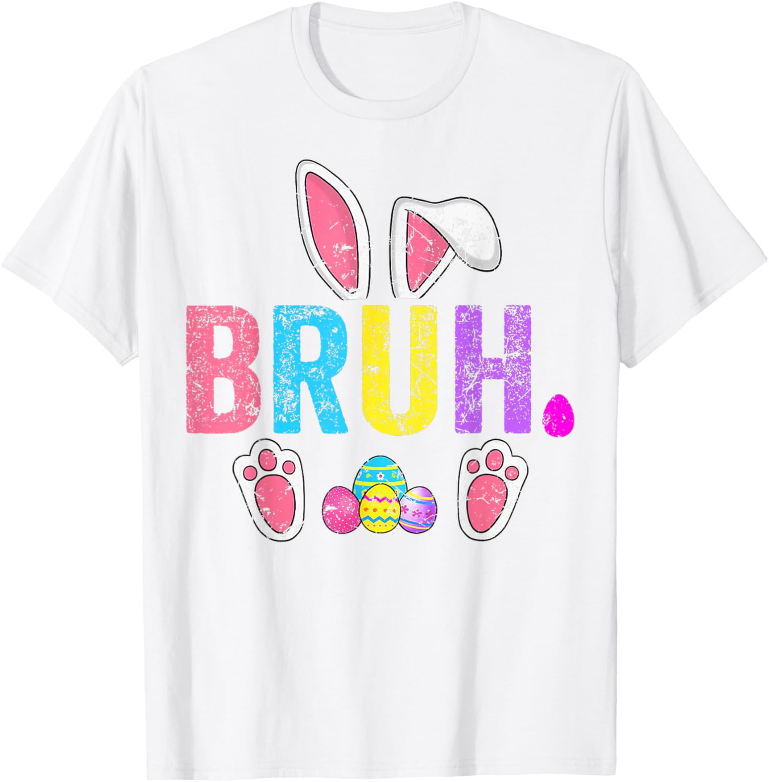 Bruh Easter Bunny Christian - Funny Easter Eggs & Cute Bunny Humor for ...