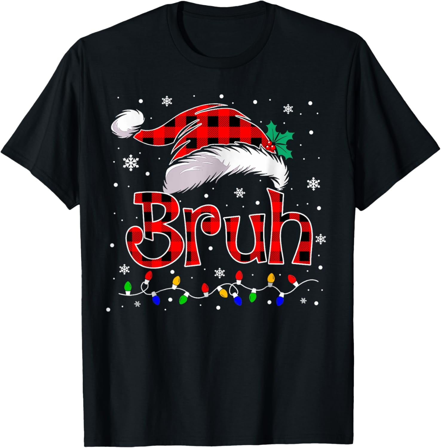 Bruh Funny Meme Saying Brother Greeting Xmas Teens Boys Men T-Shirt ...