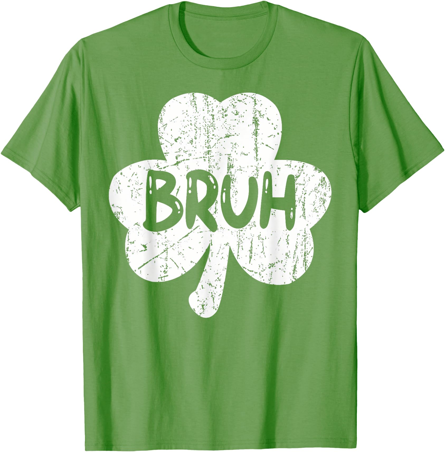 Bruh Funny Saying Bro Greeting 2025 Teen Fun Tee St. Patrick’s Day ...