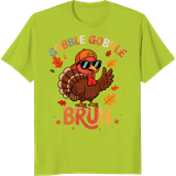 Bruh Funny Thanksgiving Turkey Gobble T-Shirt ,Full Sizes S-5XL ...
