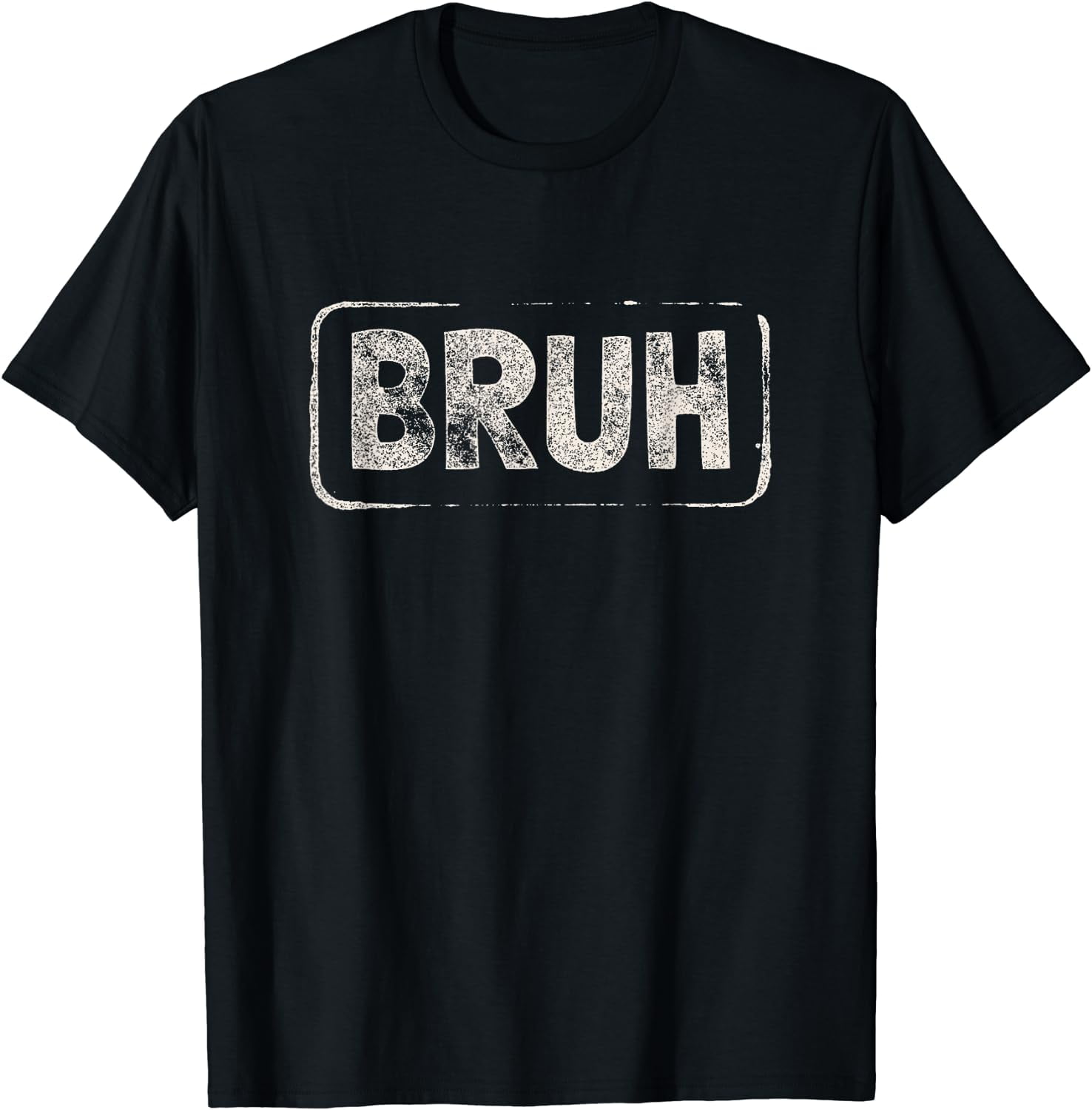 Bruh Gamer Slang Meme Design Short Sleeve T-Shirt Black - Walmart.com