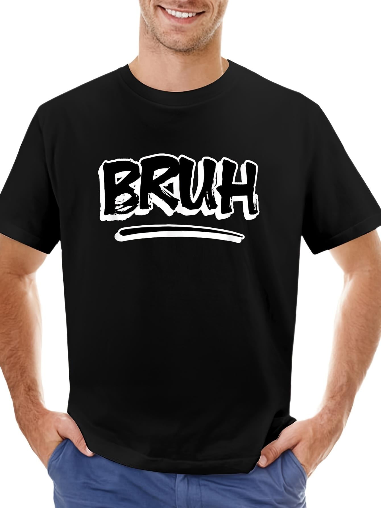 Bruh Graffiti Funny Saying Brother Boys Men T-Shirt Tee For Adult, Men ...