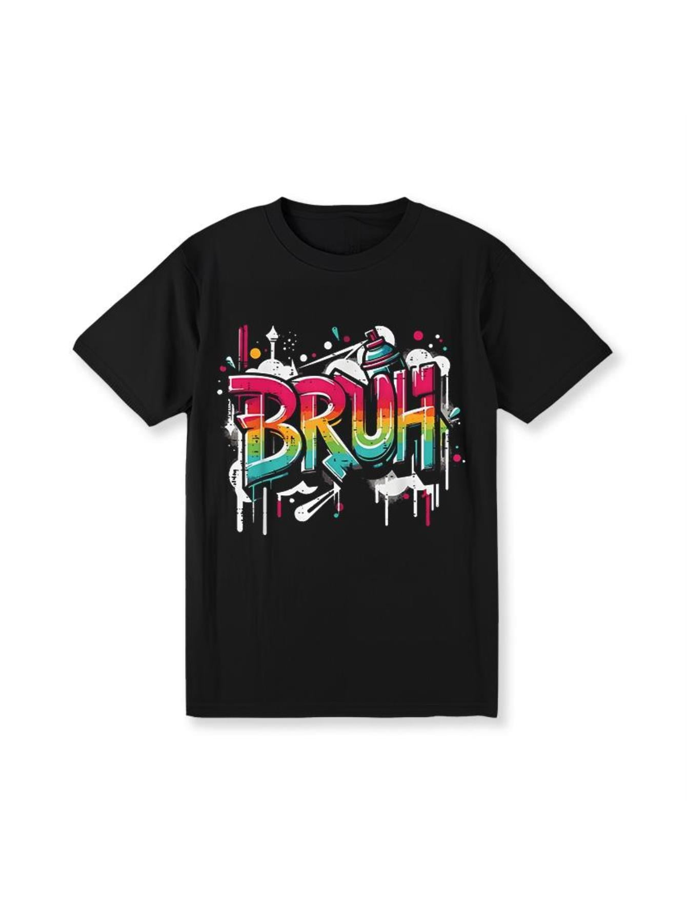 Bruh Graffiti Funny Saying Street art Meme Mens T-Shirt - Walmart.com