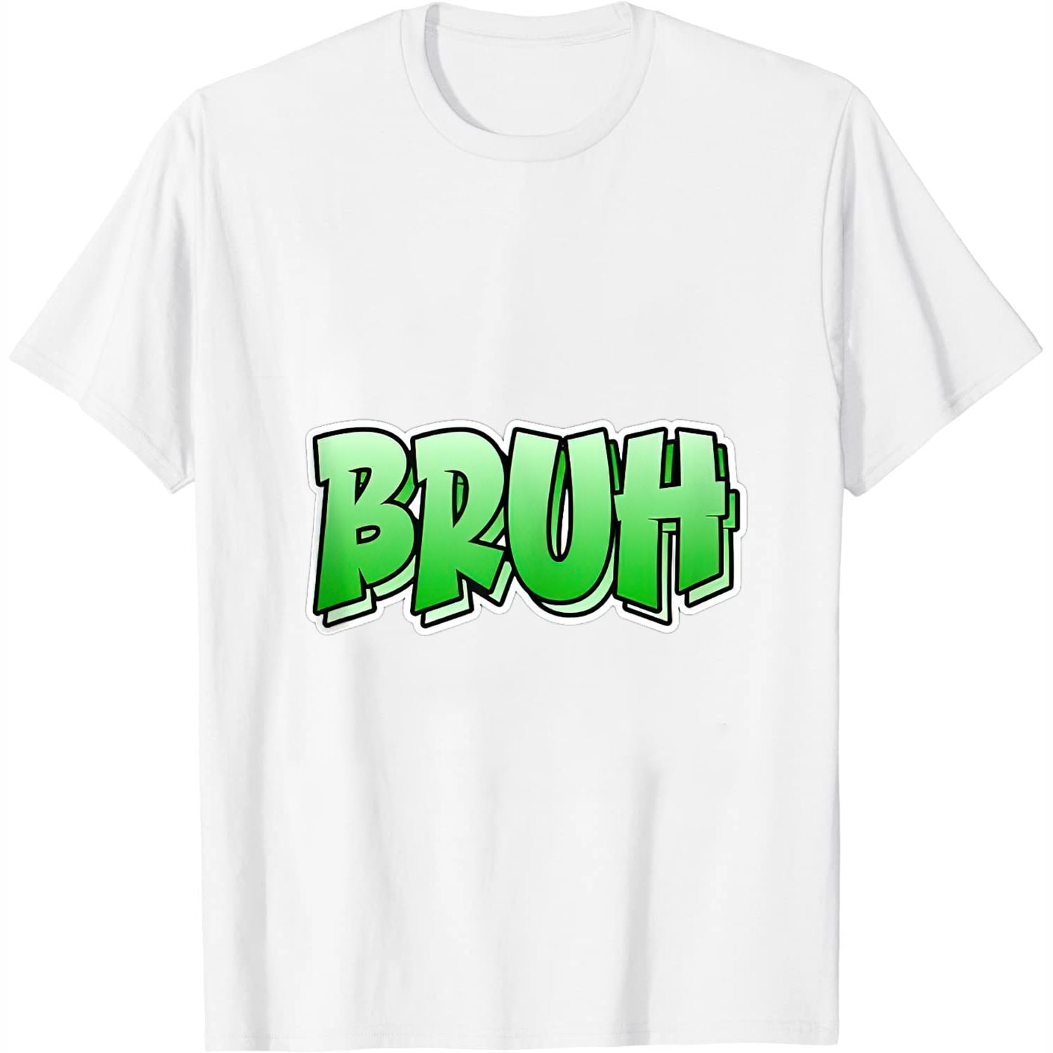 Bruh | Graffiti Style Design That Says Bruh T Shirt White Small ...