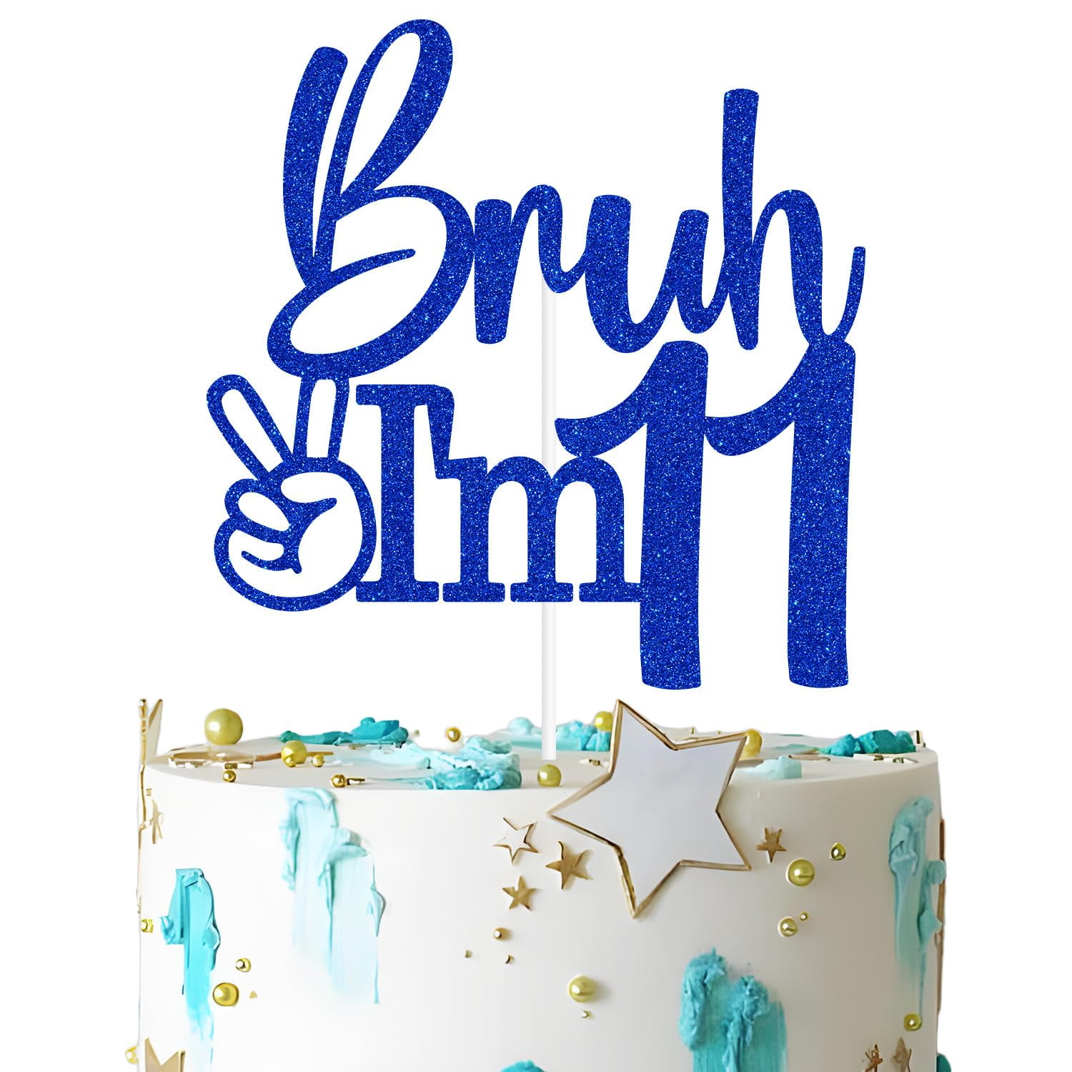 Bruh I'm 11ITSC Cake Topper, Hello 11, Boy's 11th Birthday Cake Décor ...