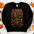 Bruh It’s Fall Dinosaur Sweatshirt | Funny T-Rex Fall Crewneck | Autumn ...