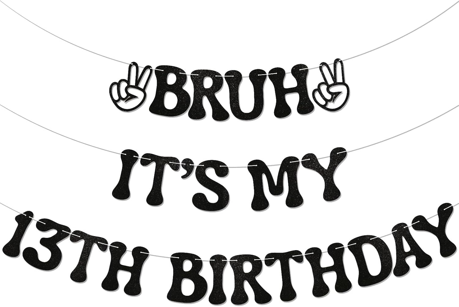 Bruh It's My 13th Birthday Banner - Boy Bday Party Decor, Teen Boy ...