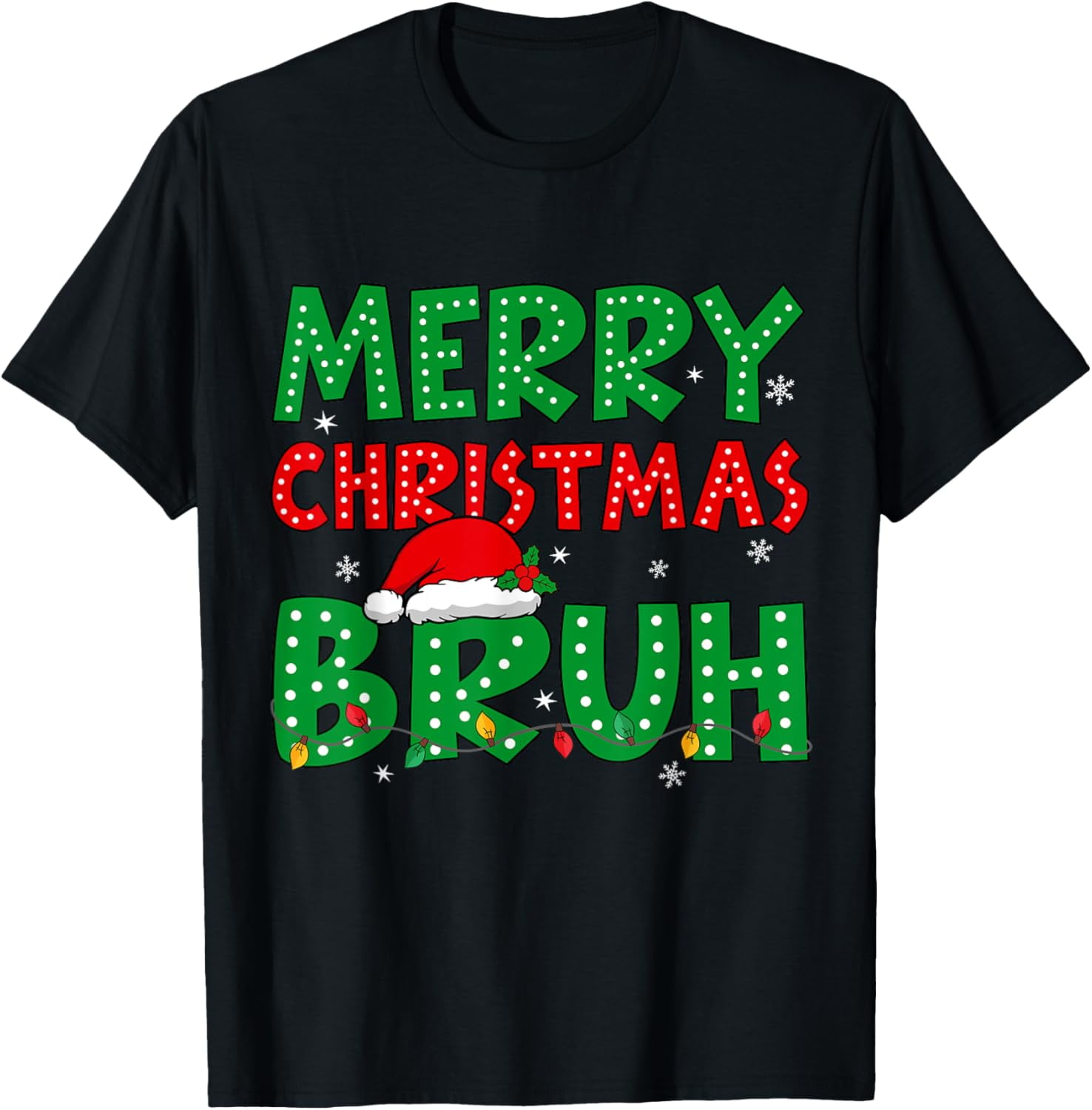 Bruh Meme Funny Saying Bro Greeting Teens Christmas T-Shirt - Walmart.com