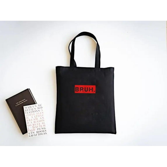 Bruh Meme Funny Saying Brother Greeting Design Bro Dude Slang Tote Bag ...