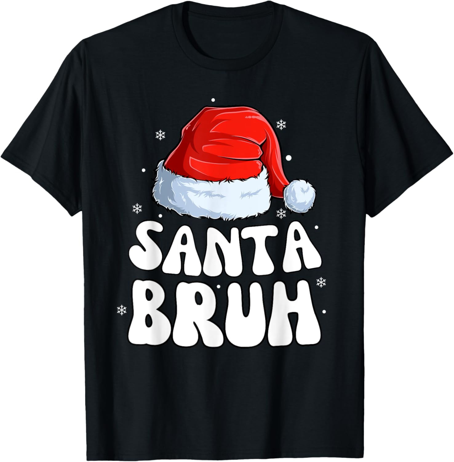 Bruh Meme Funny Saying Santa Family Matching Bruh Christmas T-Shirt ...
