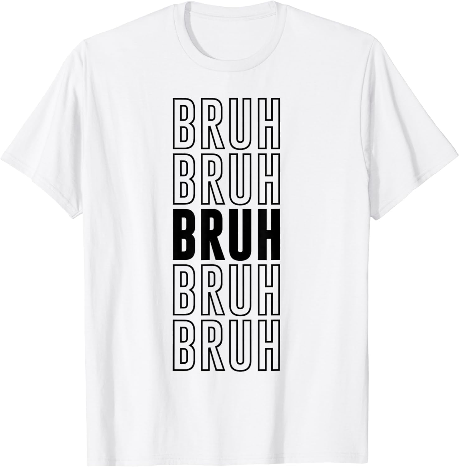 Bruh Meme Funny Saying Slang Big Brother Men Women Kids Bruh T-Shirt ...