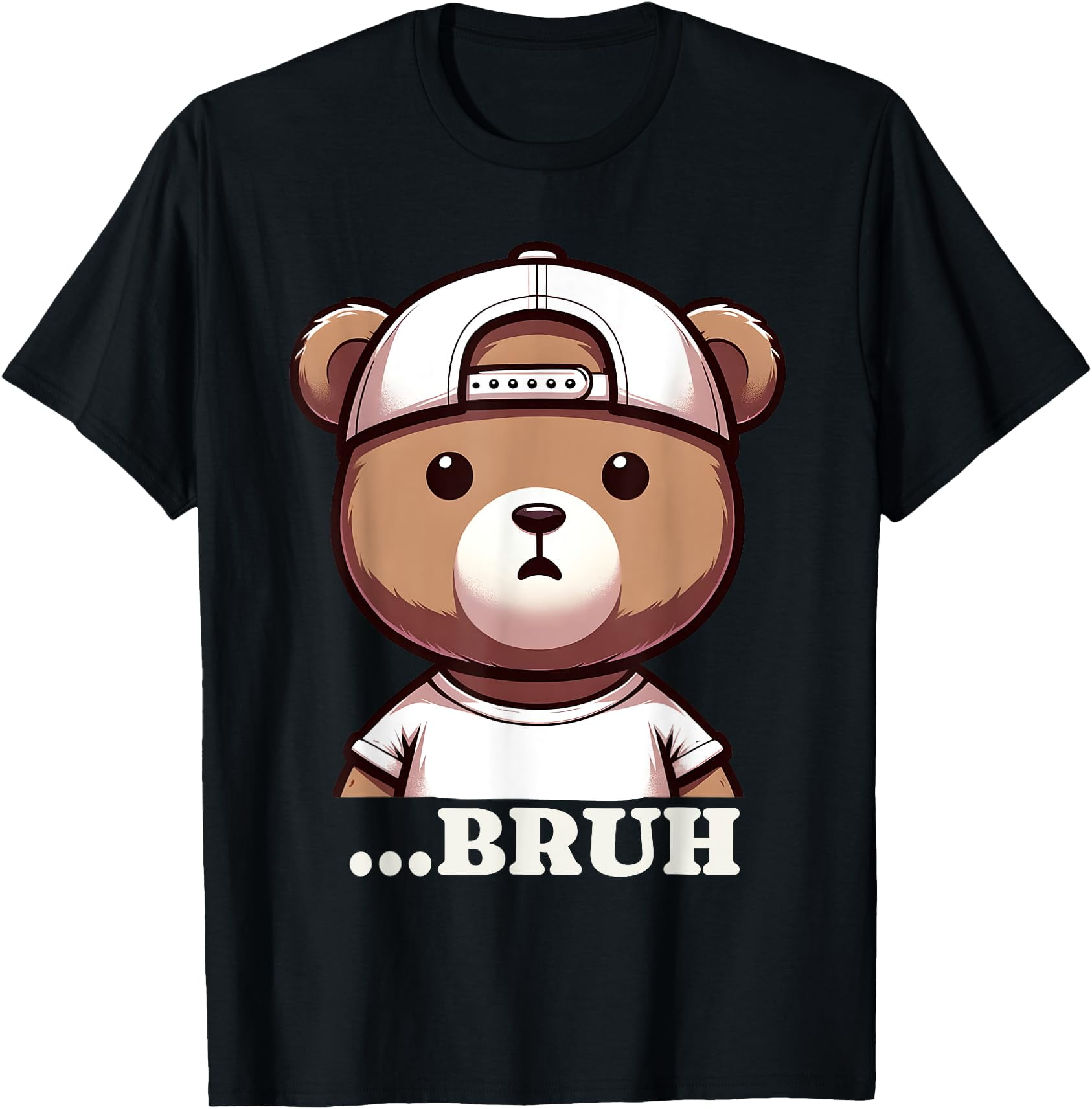 Bruh Meme Hip Hop Teddy Bear Funny Boys Teens Mens Teenager T-Shirt ...