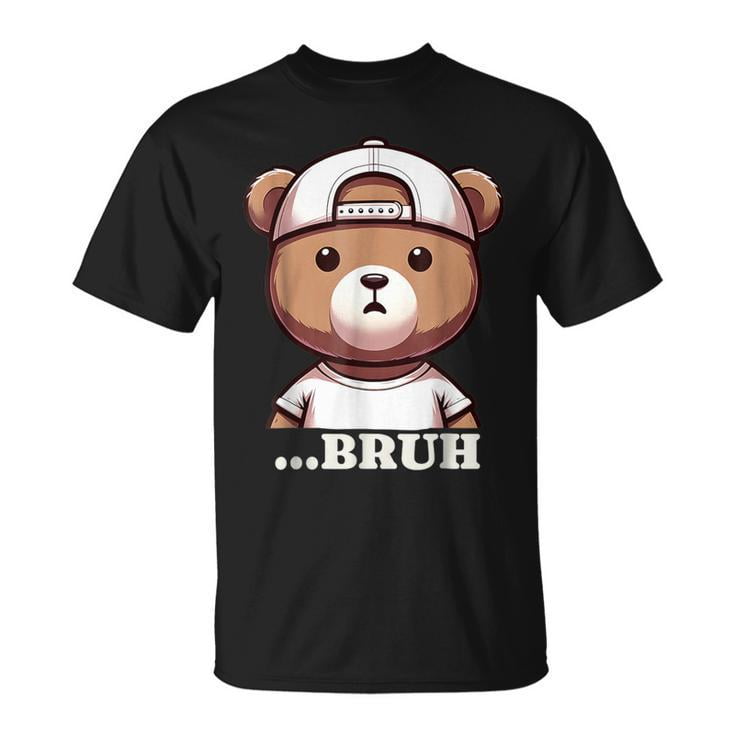 Bruh Meme Hip Hop Teddy Bear T-Shirt for Boys – Trendy Streetwear ...