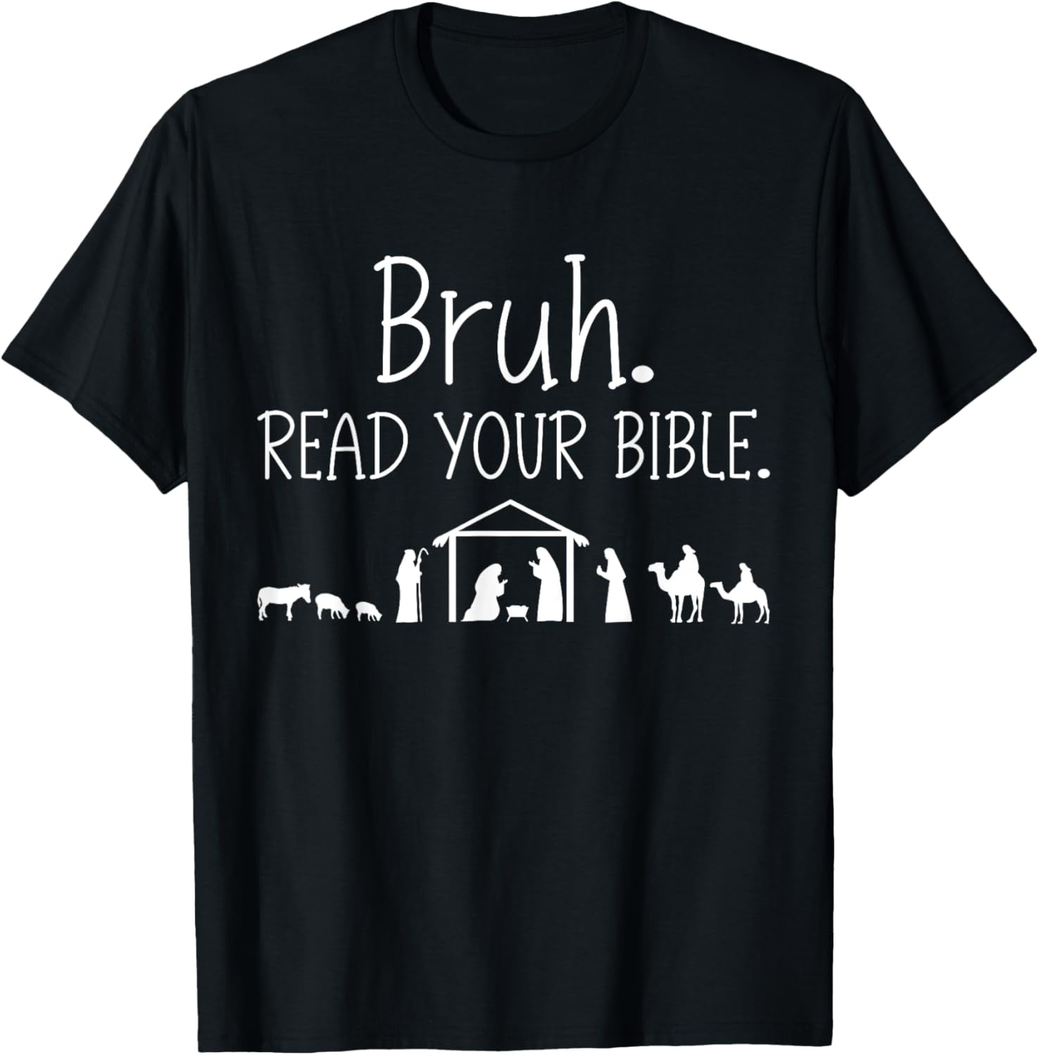 Bruh Meme Read Your Bible Modern Christian T-Shirt - Walmart.com