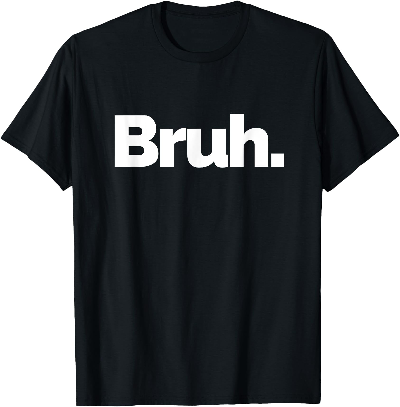 Bruh Simple T-Shirt,Charcoal Color,Size YouthM - Walmart.com