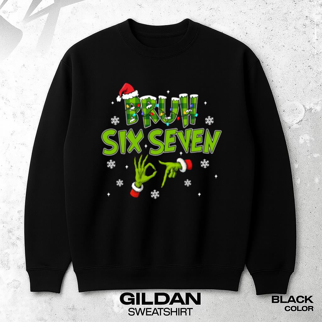 Bruh Six Seven 67 Meme Elf Hand Funny Christmas Holiday Joke Gift ...