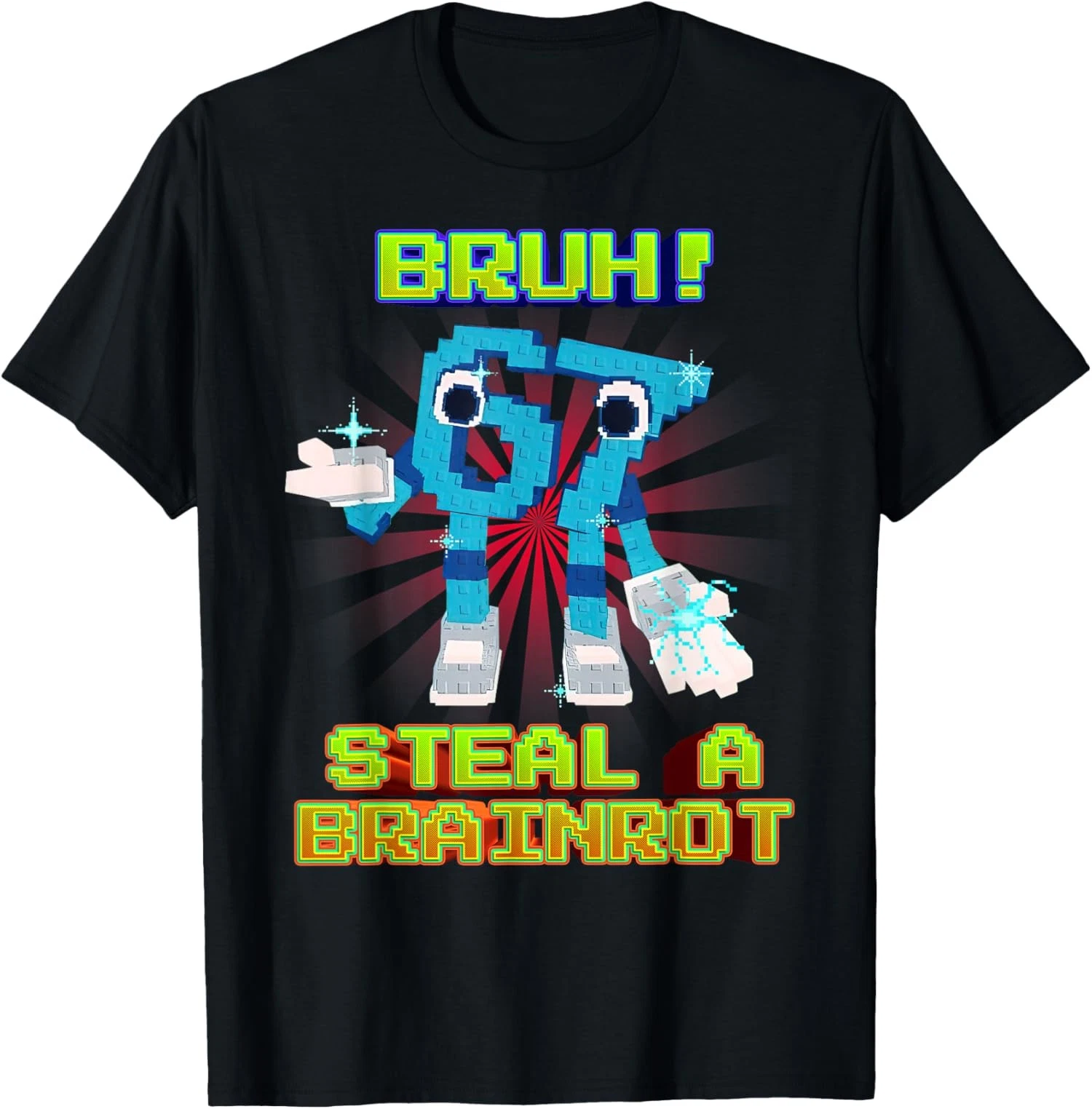 Bruh Six Seven Funny Brainrot Meme Design Cute T-Shirt, for Men & Women ...