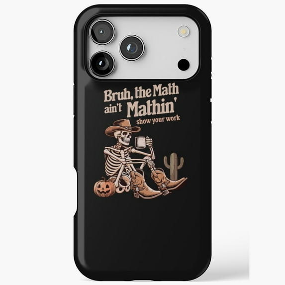 Bruh The Math Aint Mathin Funny Halloween Teacher Student Meme Quote ...