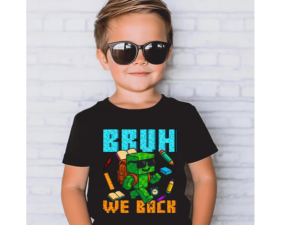 Bruh We Back Kids School Shirt, Welcome Back To School Toddler Shirt ...