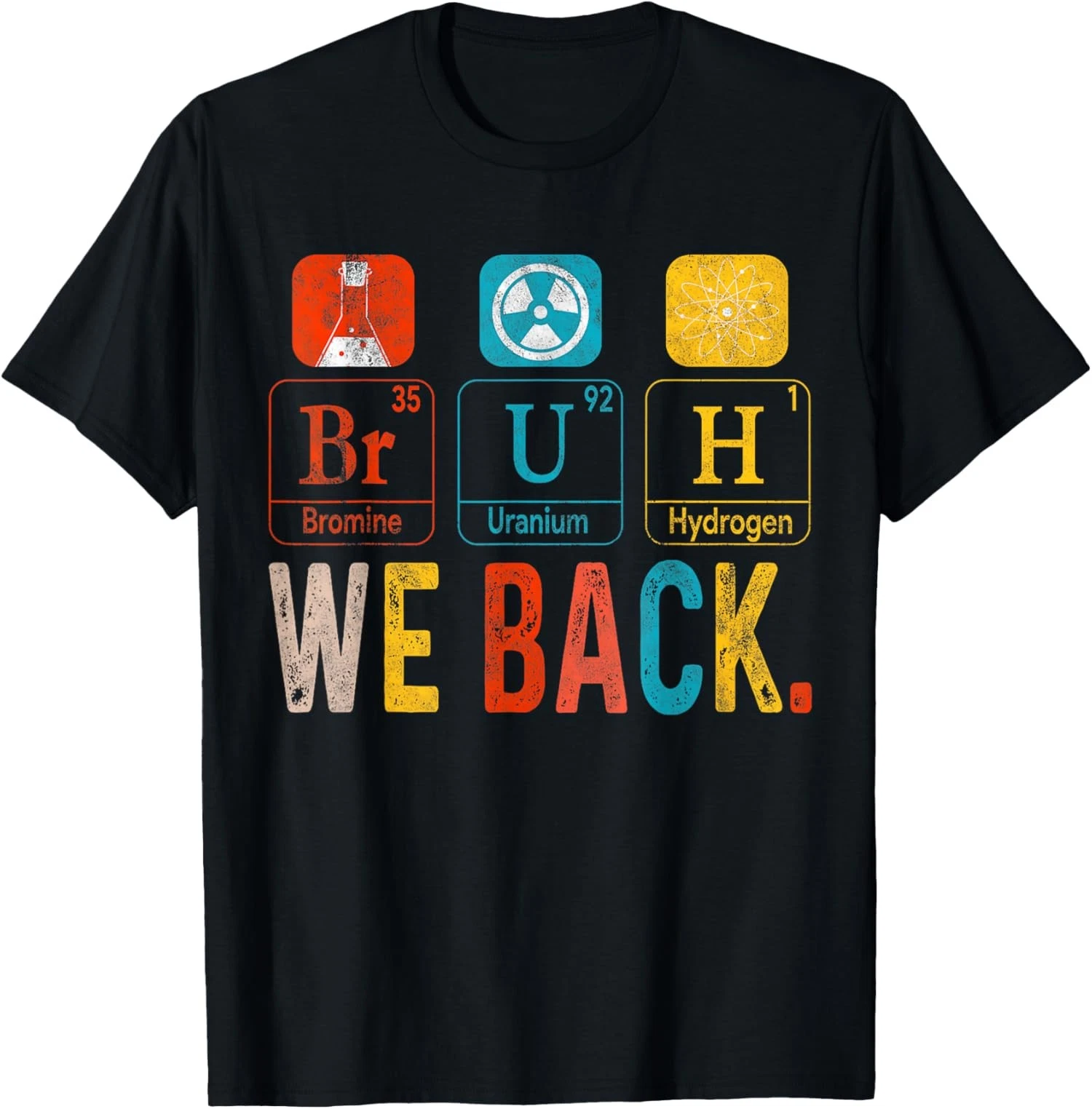 Bruh We Back Periodic Table Style Funny Back to School Science Art ...