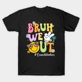 Bruh We Out Emoji Peace Sign Retro Lunch Ladies Vacation Kitchen Unisex ...