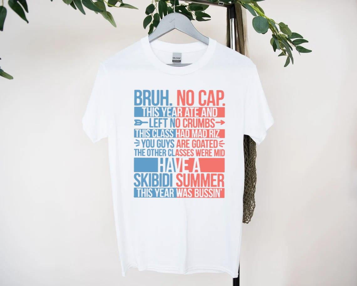 Bruh Year Ate No Cap Gen Z Slang Funny School End Saying Sarcastic Meme ...