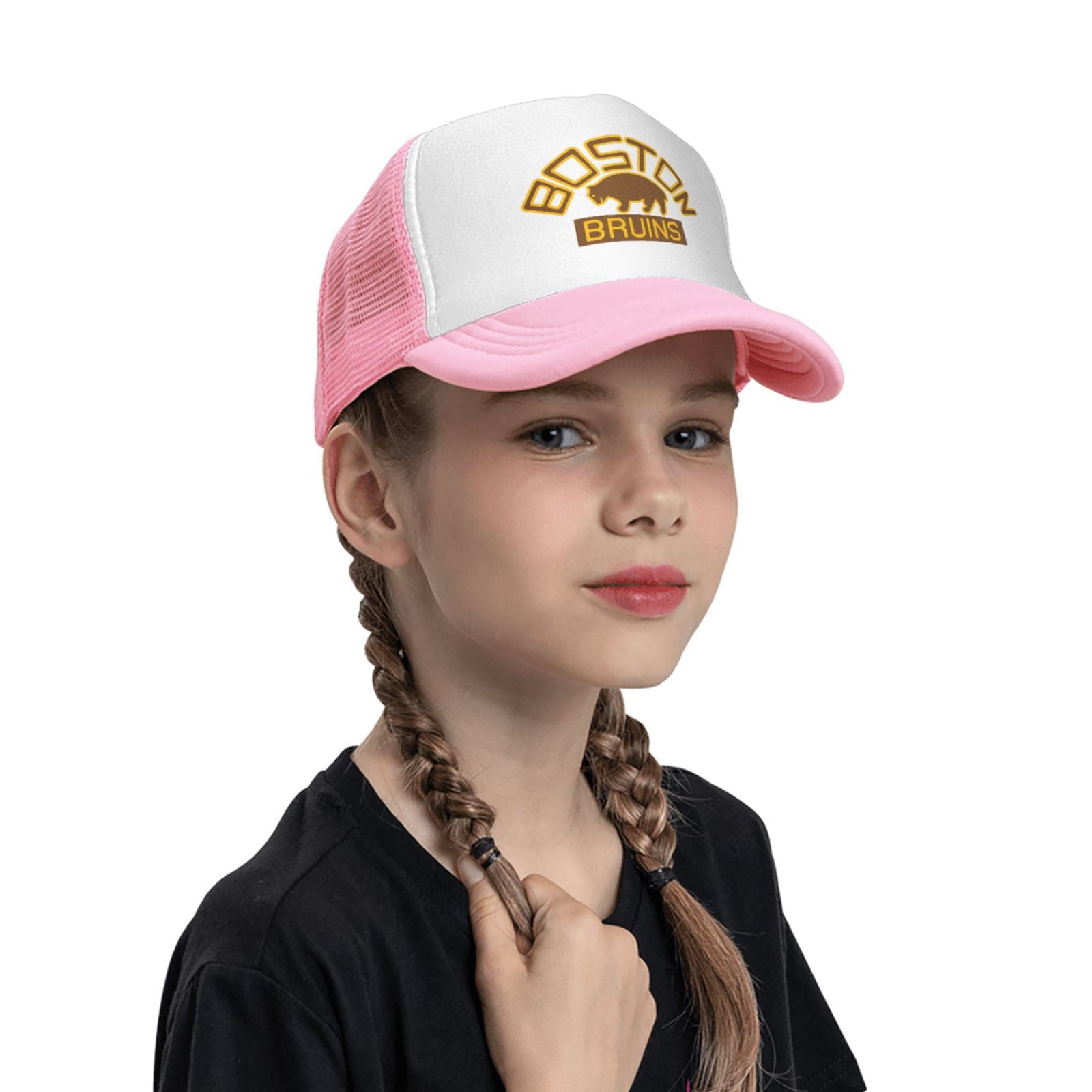 Bruins Ice Hockey Team Boys Girls Breathable Mesh Baseball Cap, Size ...