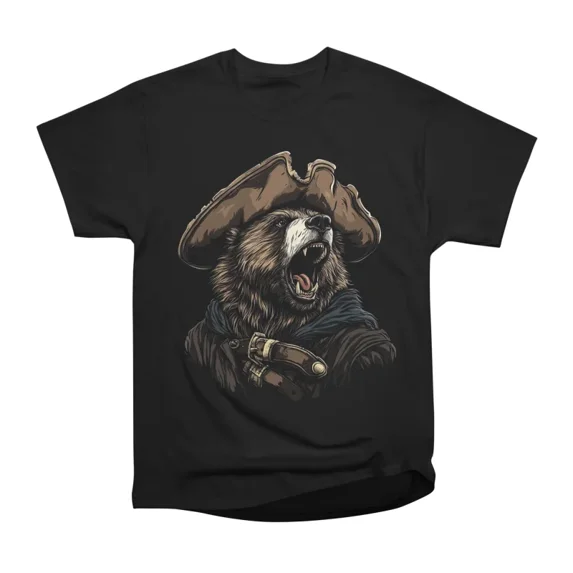 Bruiser Buccaneer Pirate Bear T-Shirt Tee Gift For Him Merch For Her ...
