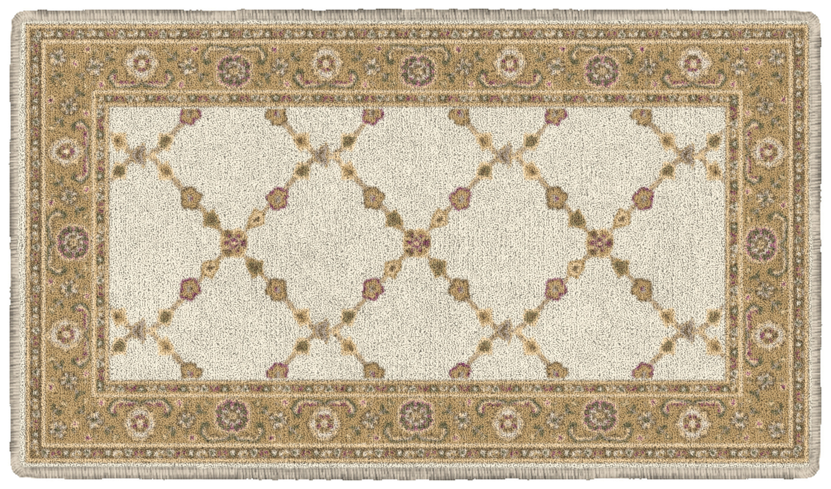 Brumlow Mills Premier Traditional Floral Pattern Area Rug, 1'8" x 2'10 ...