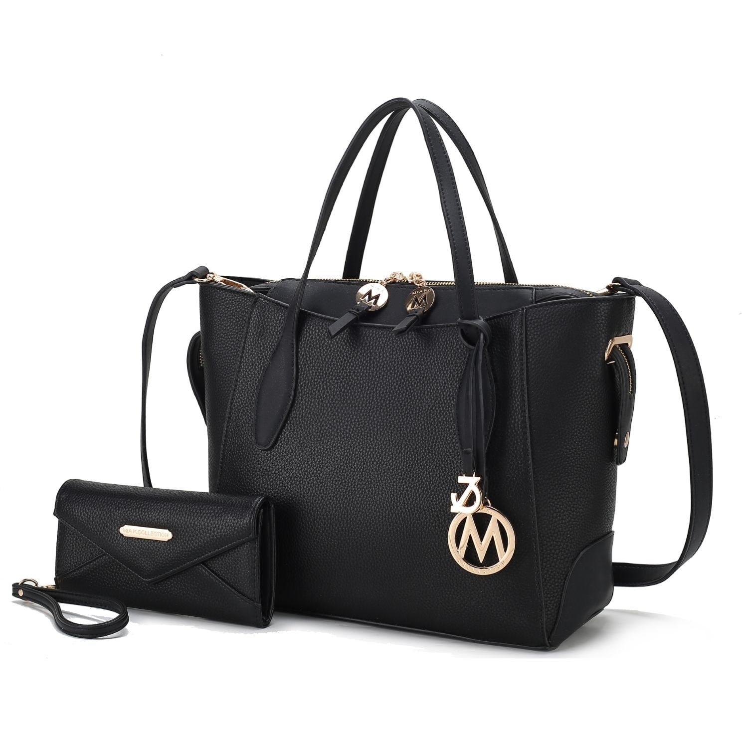 Bruna Vegan Leather Womens Tote Bag with Wallet -2 pieces by Mia K ...