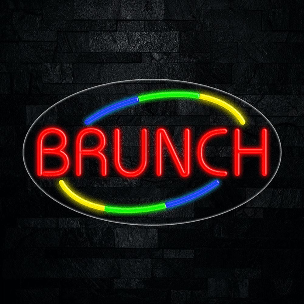 Brunch LED Neon Sign 28"L x 16"H #34500 - Walmart.com