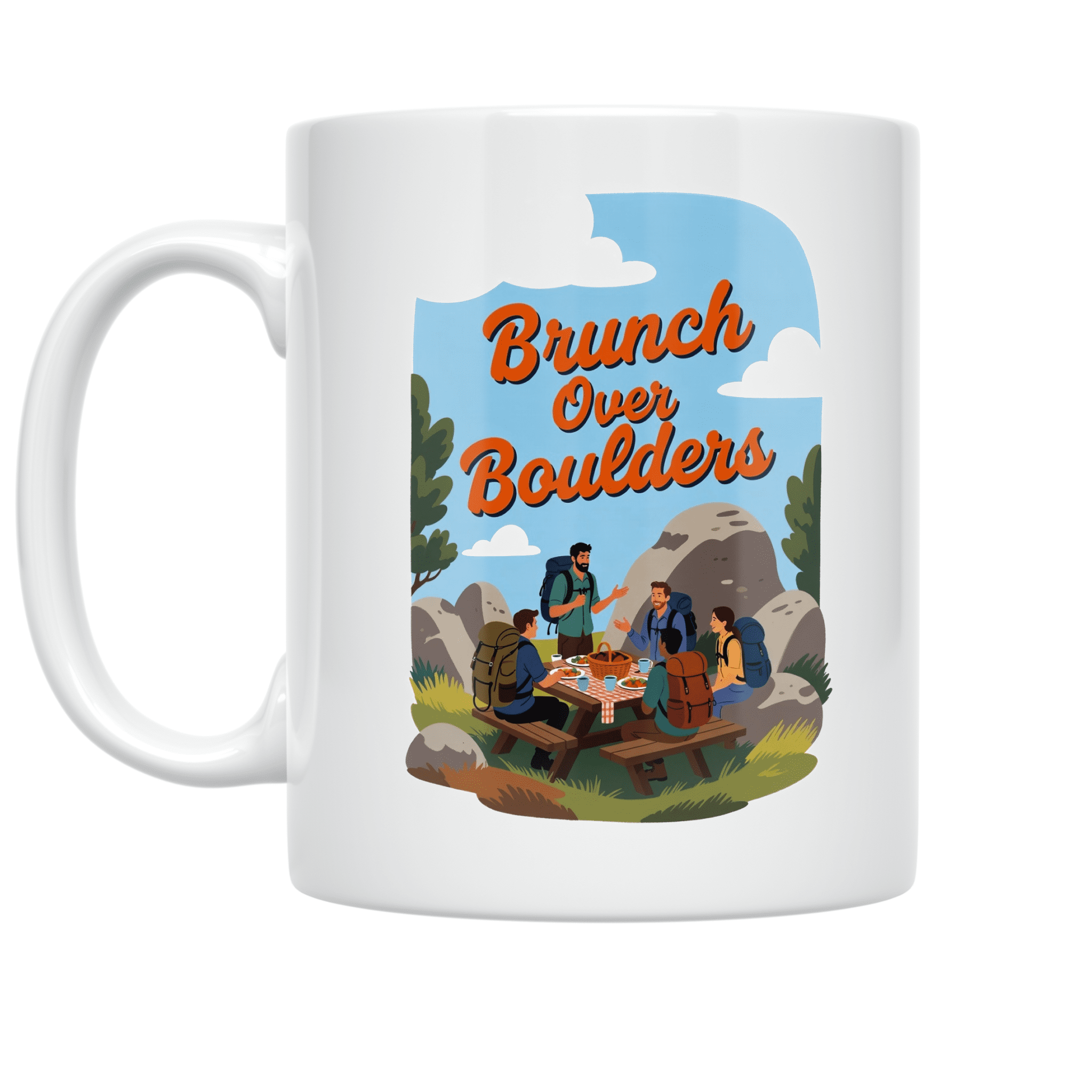 Brunch Over Boulders - Brunch Lovers - 11 oz Ceramic Coffee Mug ...