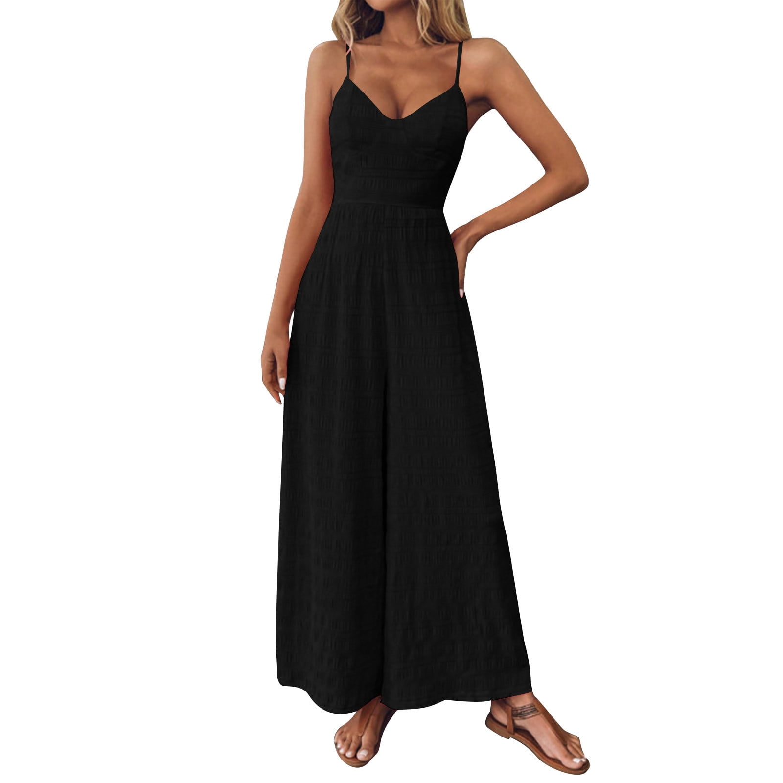 Brunch Pants for Ladies Faux Gauze Linen Straight Leg Lower Belly Fat ...