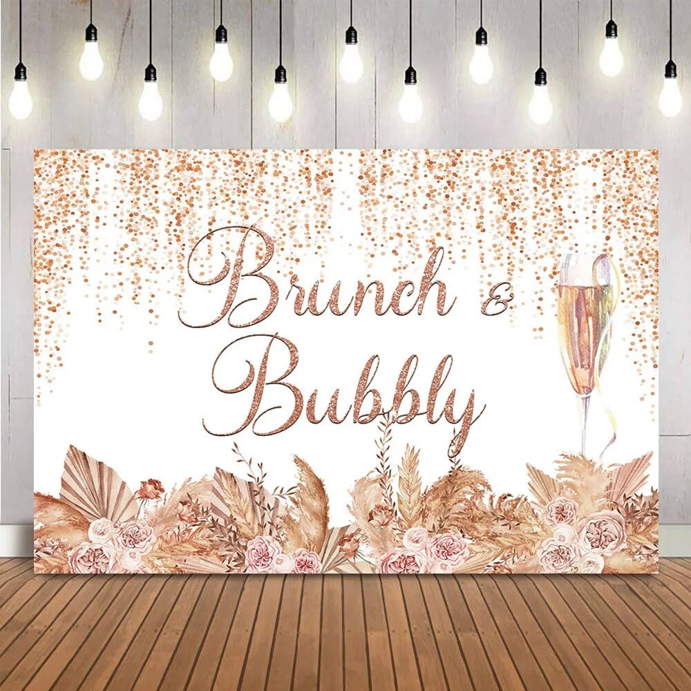 Brunch and Buddy Backdrop Bridal Shower Wedding Theme Party Decoration ...