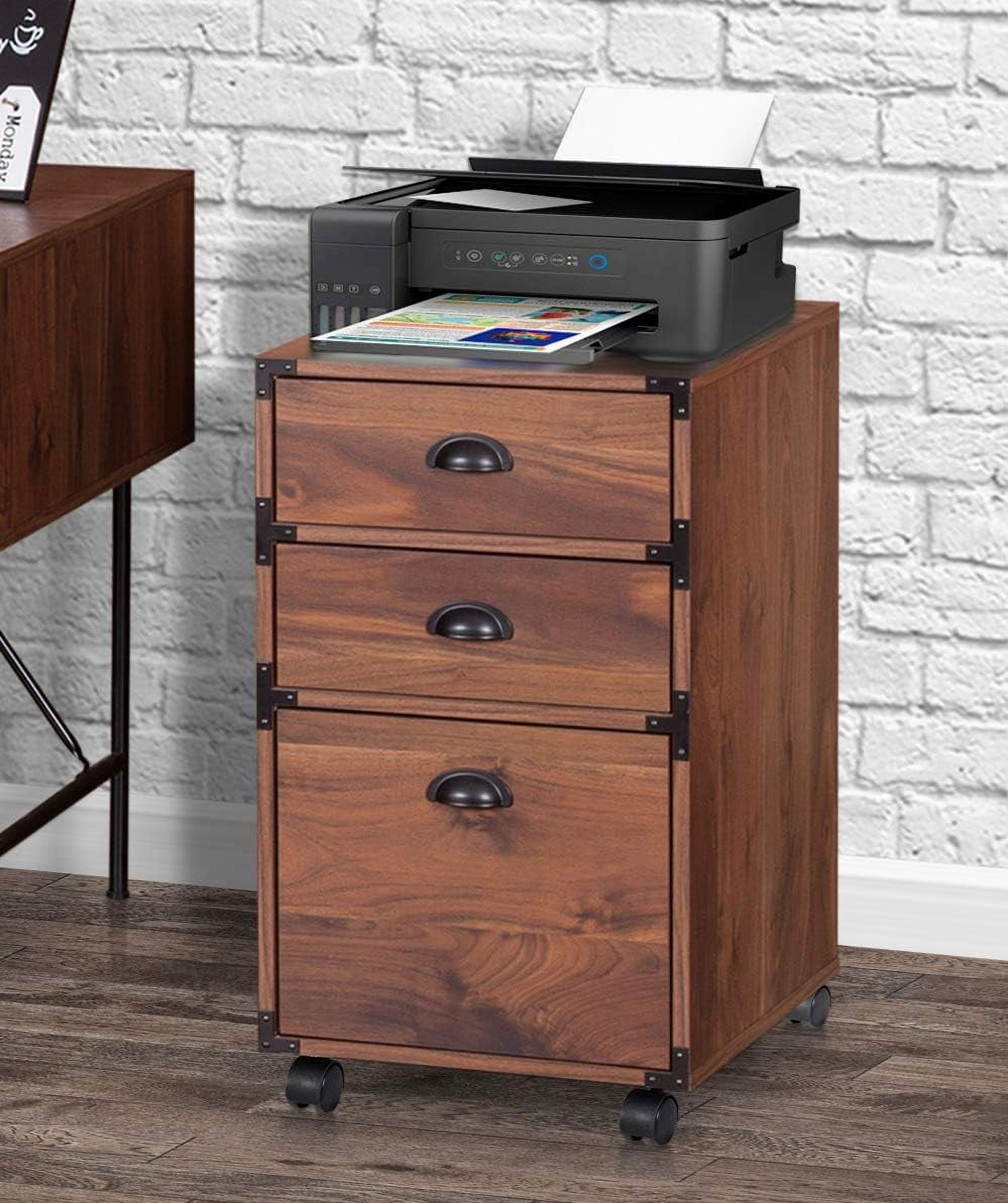 Brunei Mobile File Drawer 3 Drawer File Cabinet Lateral File Cabinet ...