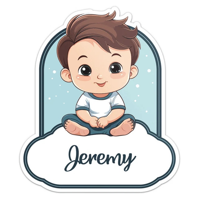 Brunet Baby Boy Jeremy Sticker Phone Decal Water Bottle Stickers Car ...