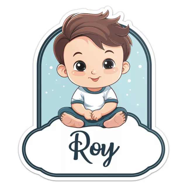 Brunet Baby Boy Roy Sticker Phone Decal Water Bottle Stickers Car ...